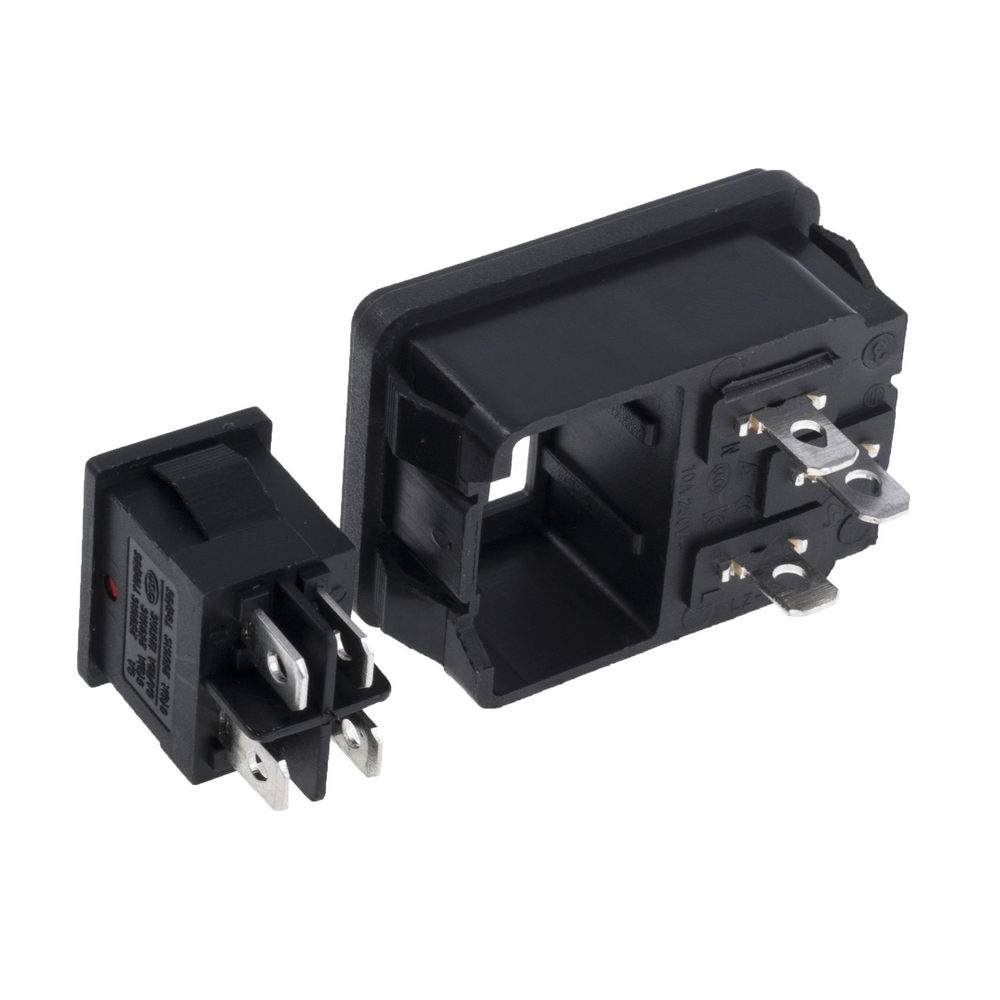 KLS1-AS-303-2 розетка питания AC 250В 10А с выключателем від 25.4 грн ...